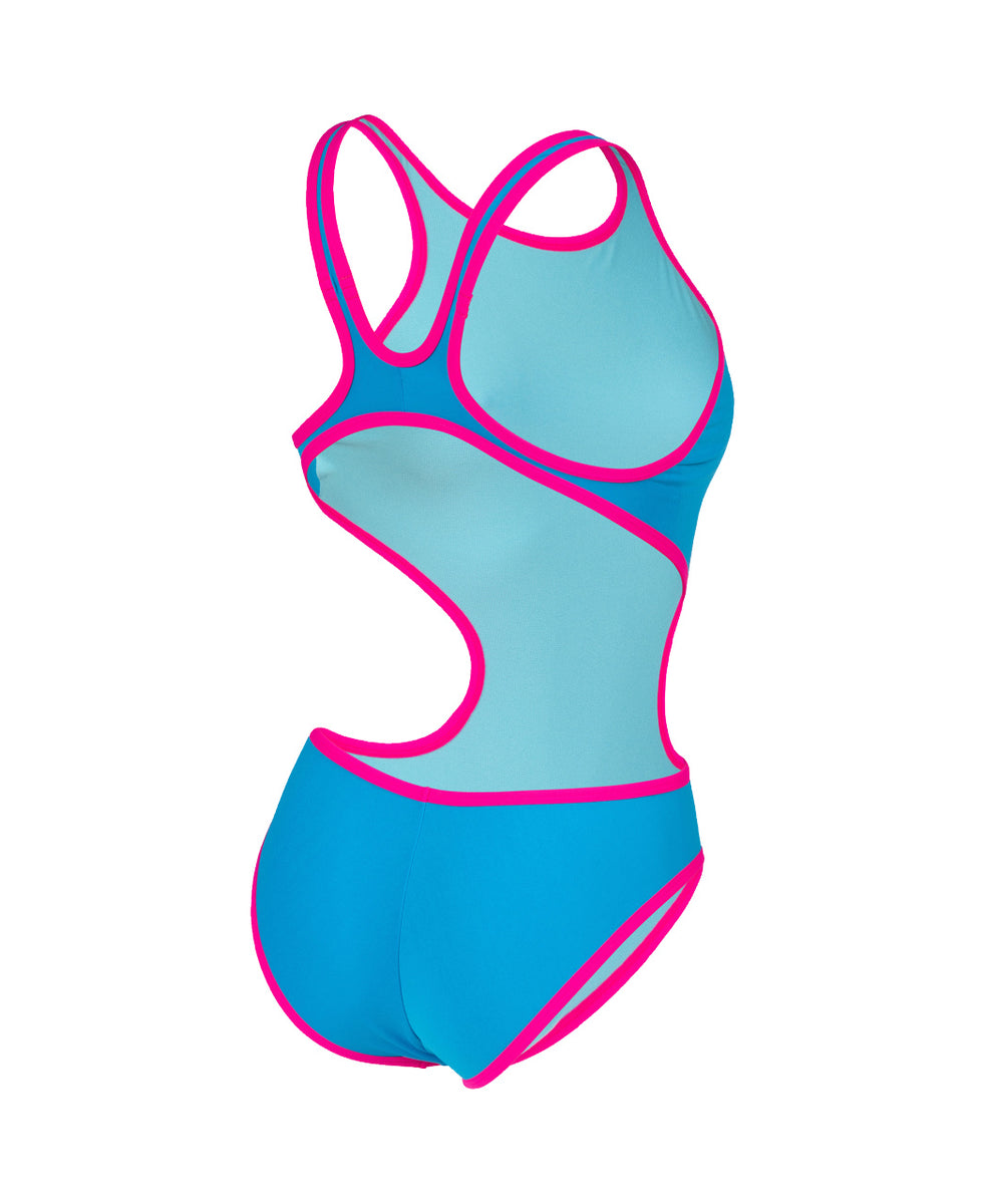 Arena Women's One Biglogo One Piece Turquoise-Fluo Pink – Not Normal ...