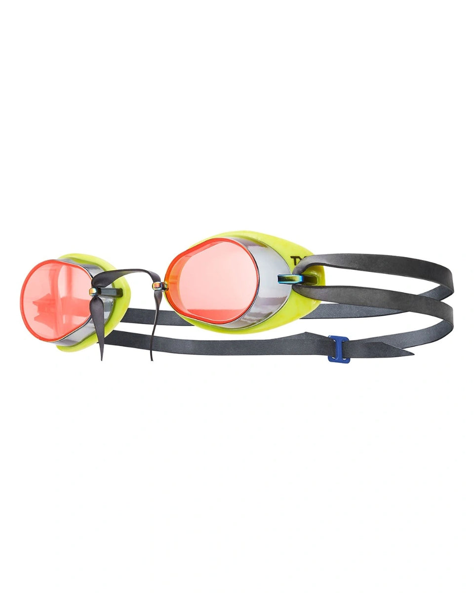 Adult Mirrored Socket Rockets 2.0 Goggles Red/Yellow – Not Normal Swimwear