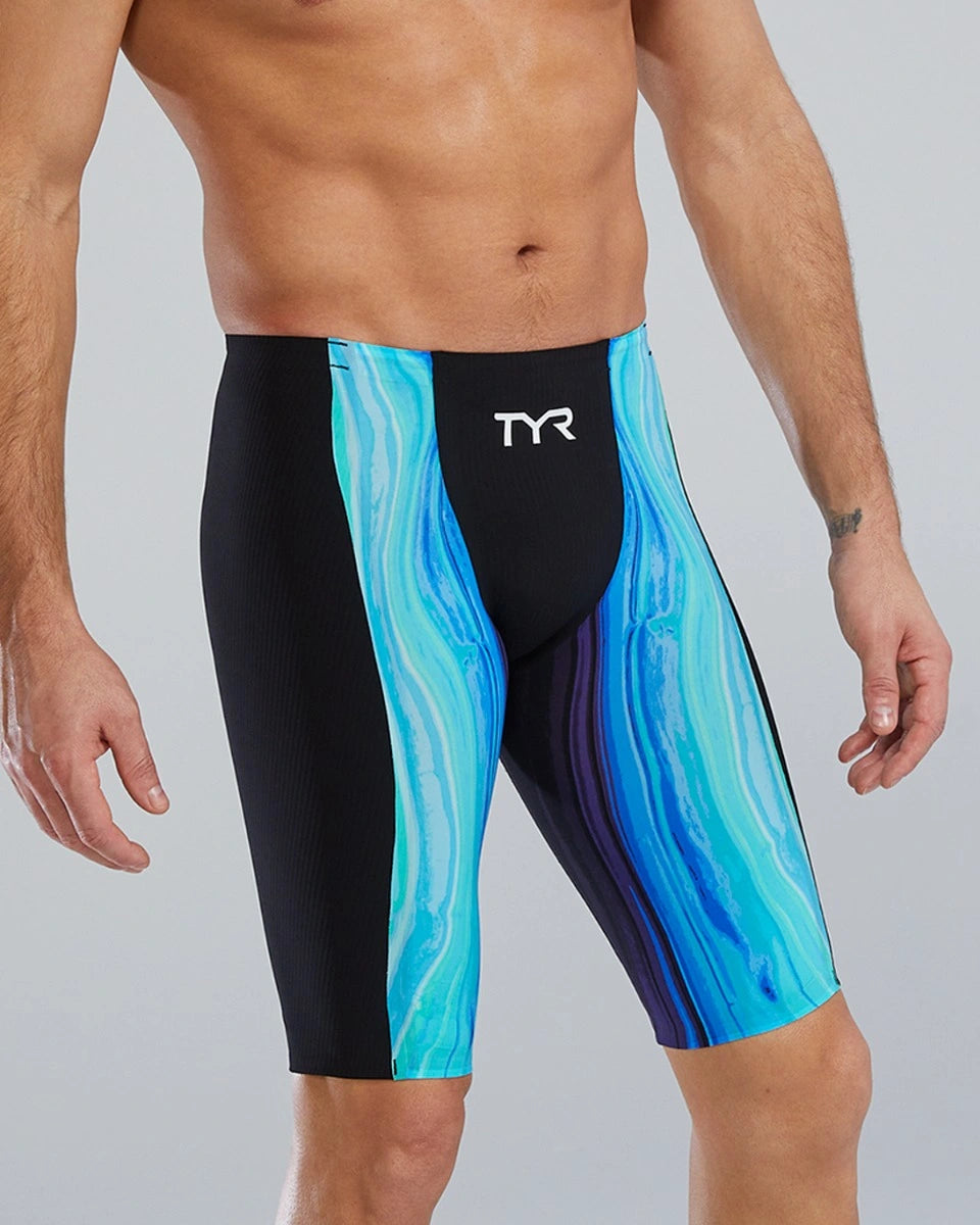 Mens TYR High Waist Shockwave Jammer Black Multi – Not Normal Swimwear