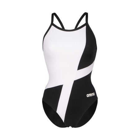 Arena Women's Diamond Swimsuit Lightdrop Back black-white – Not Normal ...