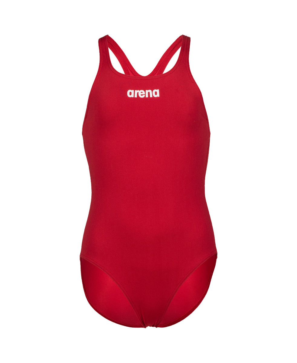 Girls' Team Swimsuit Swim Pro Solid Red - White – Not Normal Swimwear