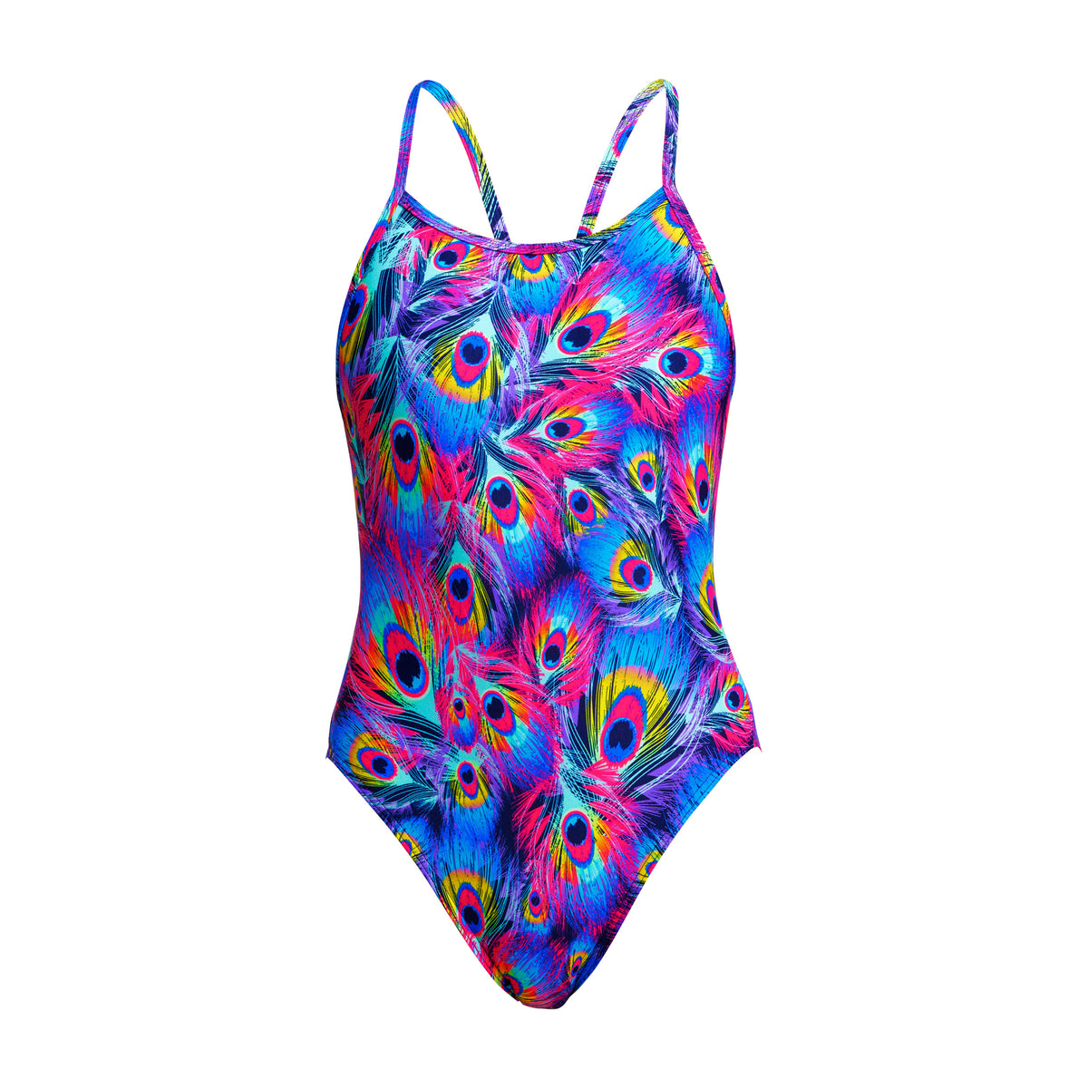 Girls Single Strap One Piece Peacock Paradise – Not Normal Swimwear