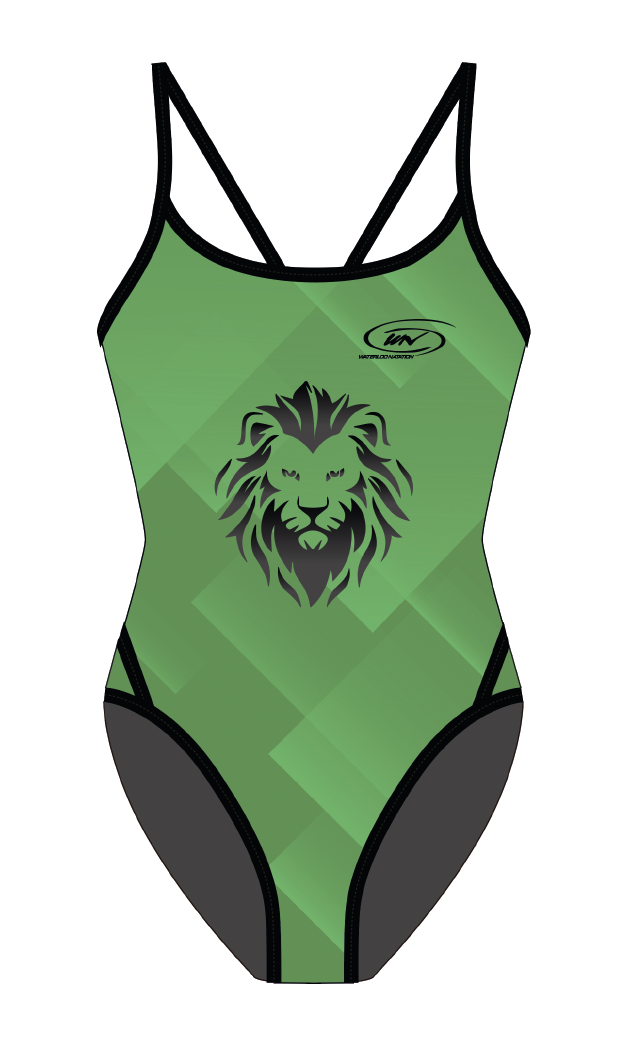 Girls Thin Strap Swimsuit Waterloo Natation Green – Not Normal Swimwear